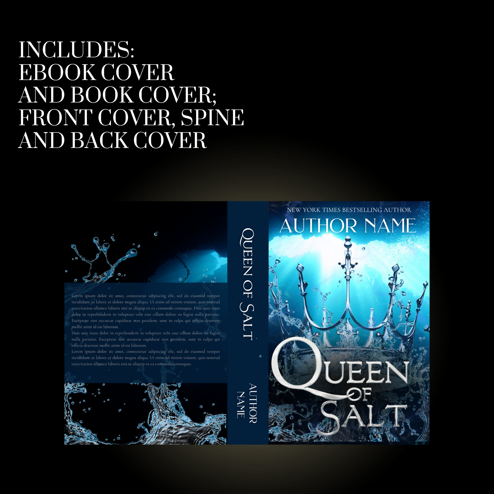 Customisable Book Cover Design | Pre-made Pirate Fantasy Romance ...