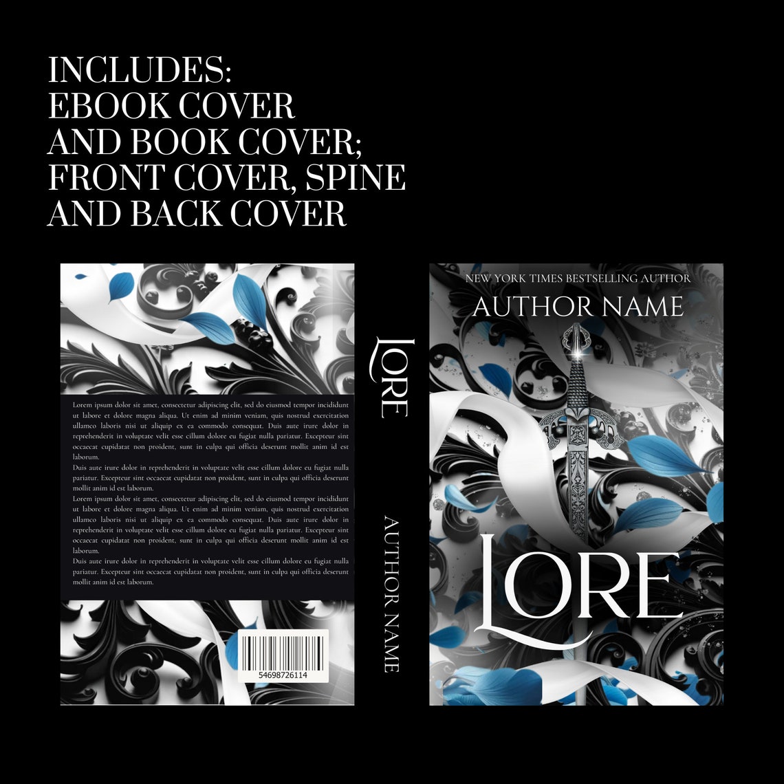 Customisable Book Cover Design | Pre-made Adventure Fantasy Romance ...