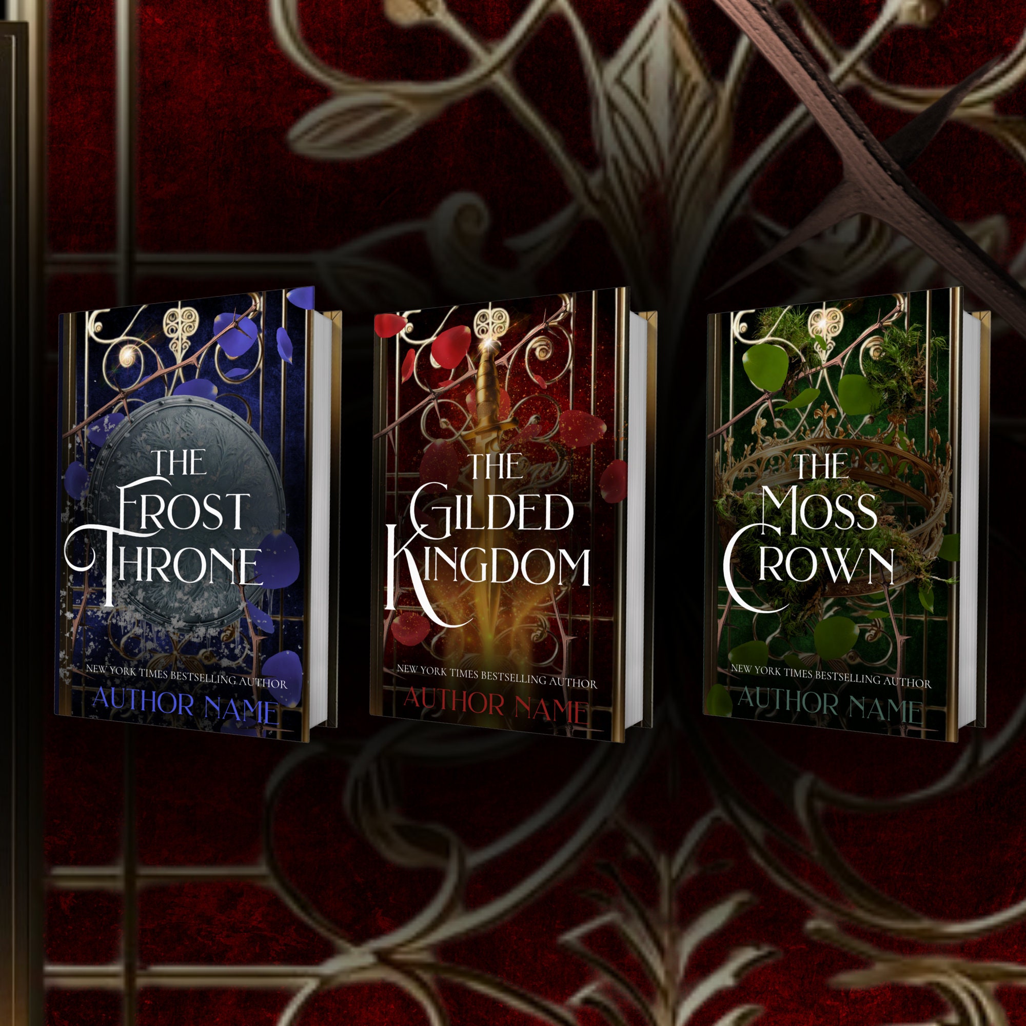 Customisable Book Cover Design Set | Pre-made Fantasy Book and Ebook ...