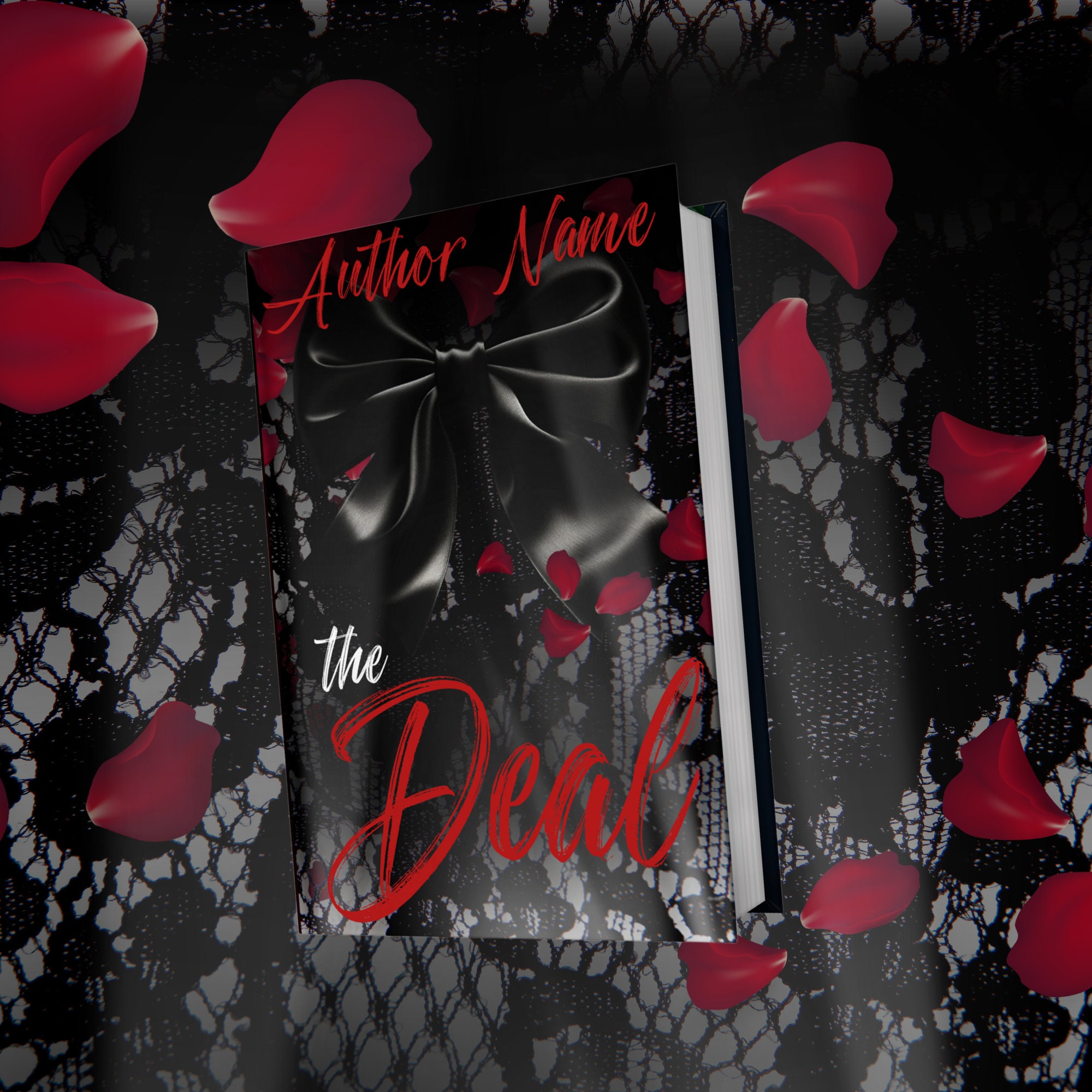 Customisable Book Cover Design Pre Made Dark Romance Physical Book And