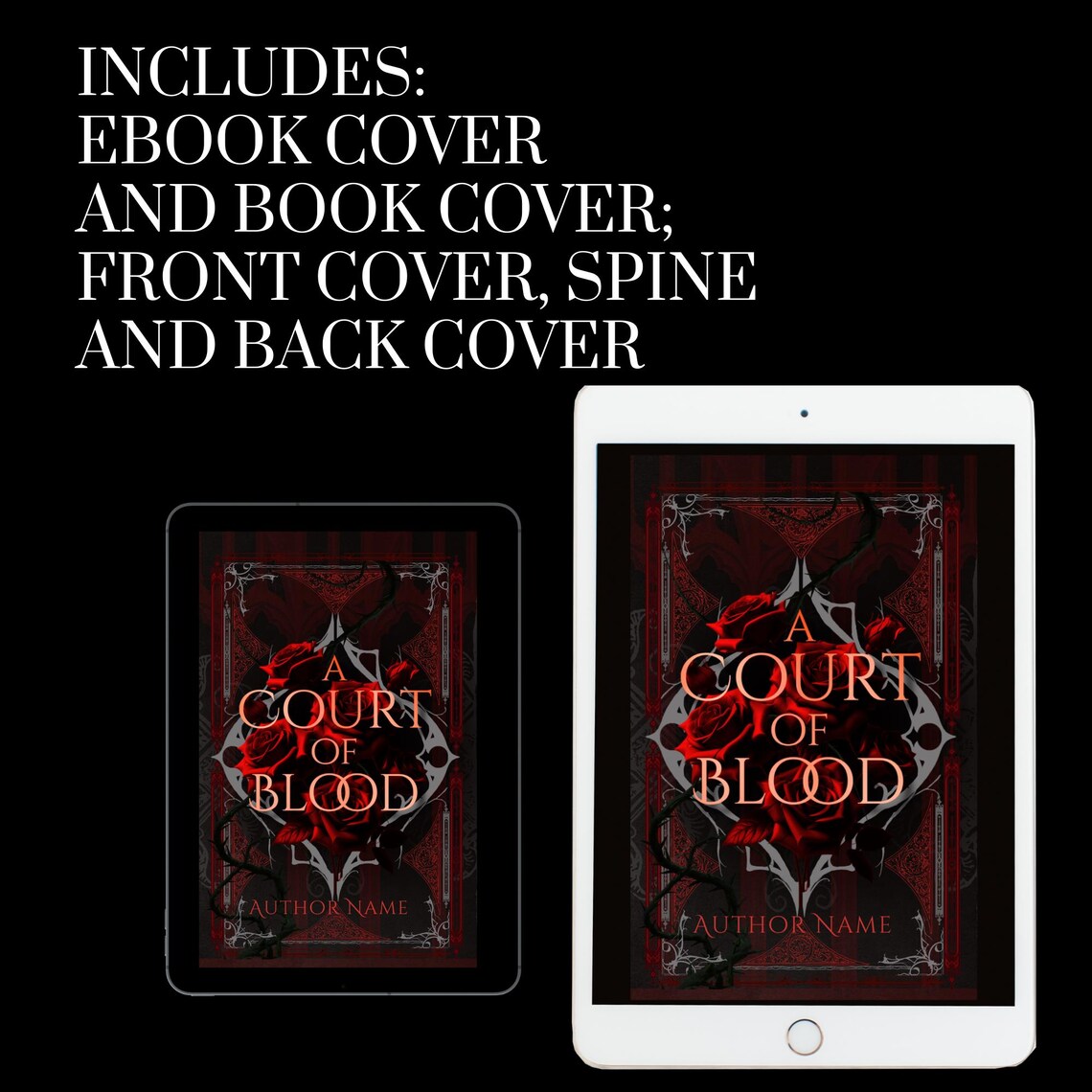 Customisable Book Cover Design | Pre-made Fantasy Physical Book and ...