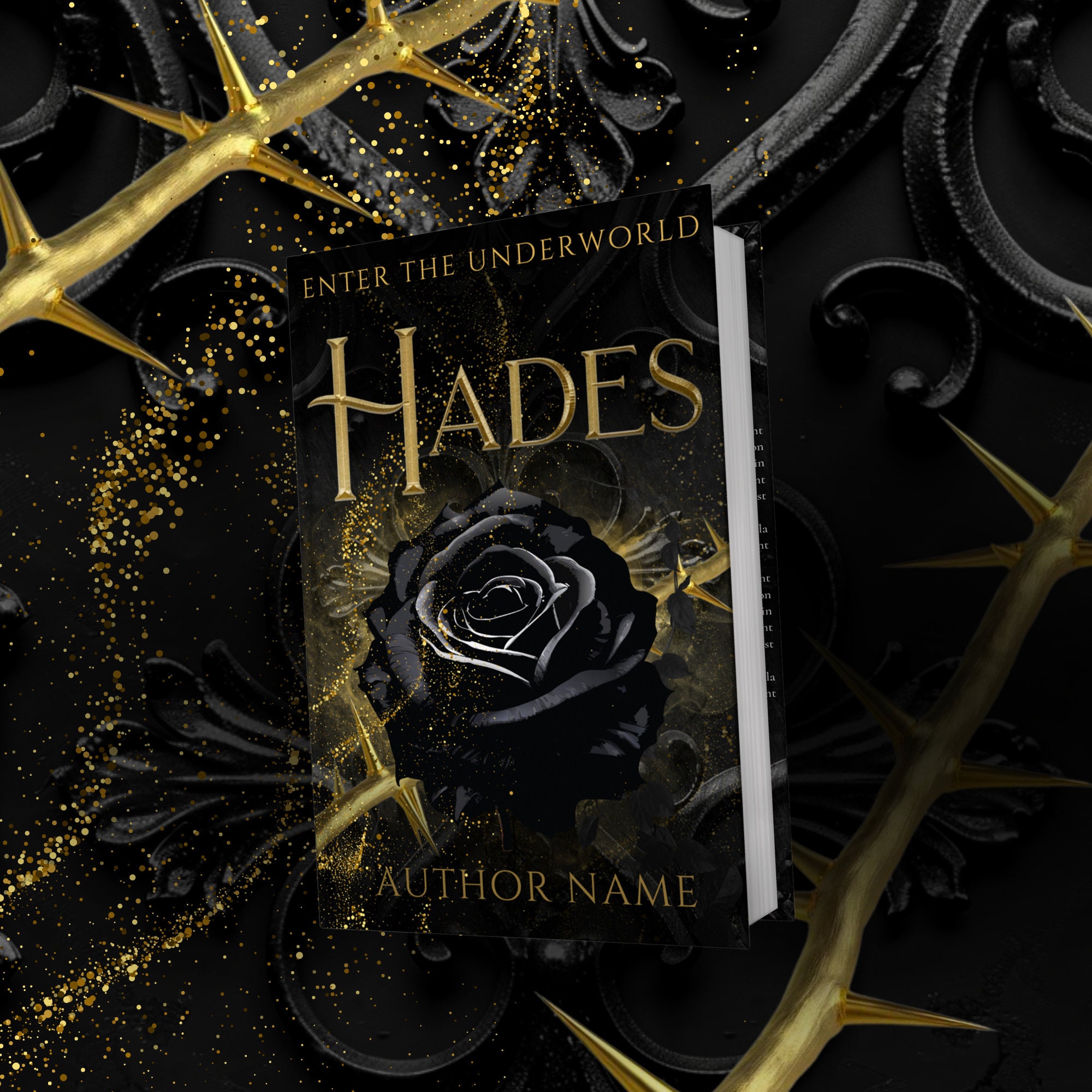 Customisable Book Cover Design | Pre-made Dark Romance Physical Book ...