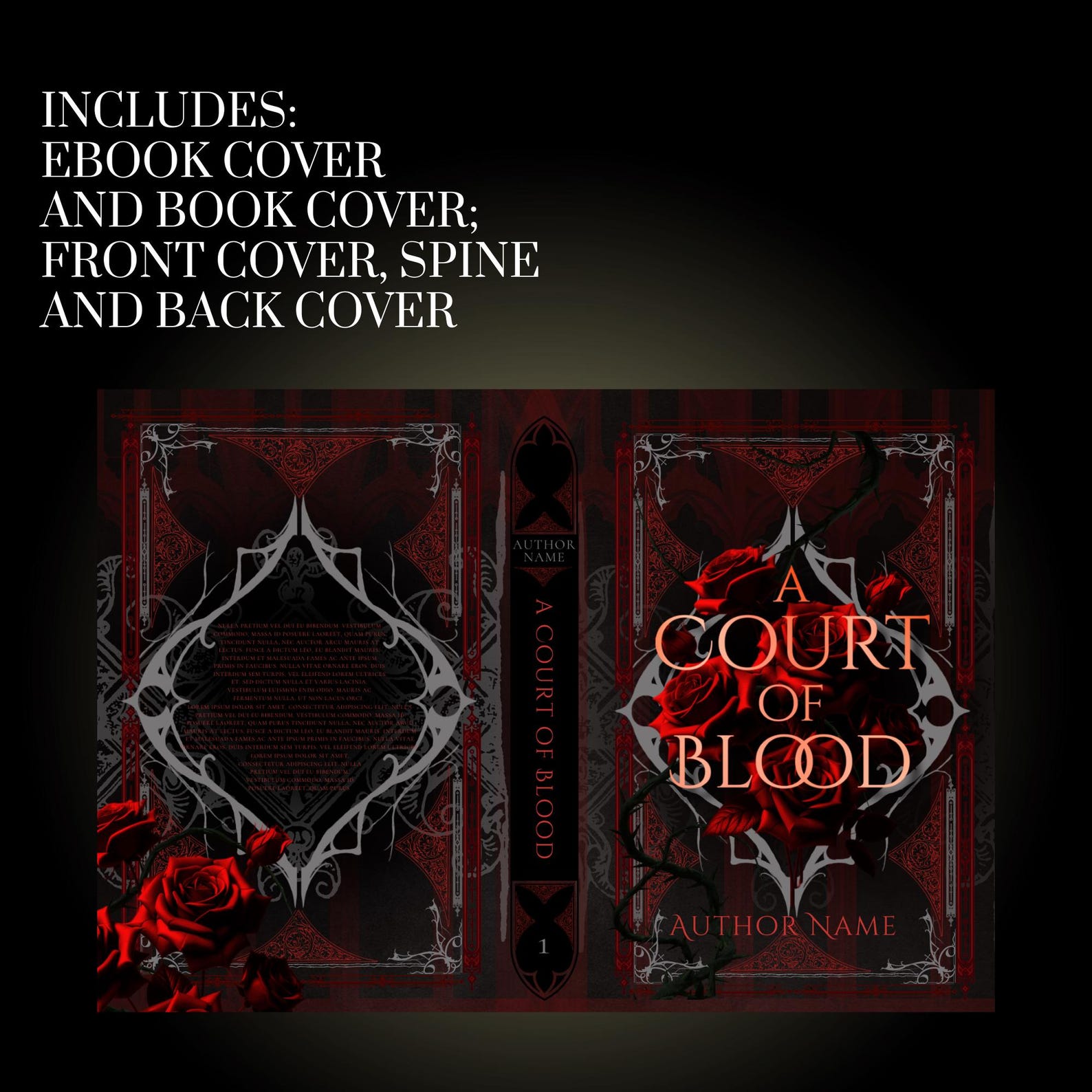 Customisable Book Cover Design | Pre-made Fantasy Physical Book and ...