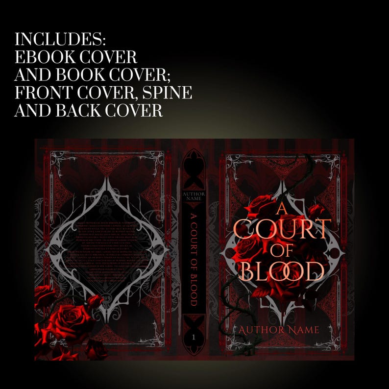 Customisable Book Cover Design | Pre-made Fantasy Physical Book and ...