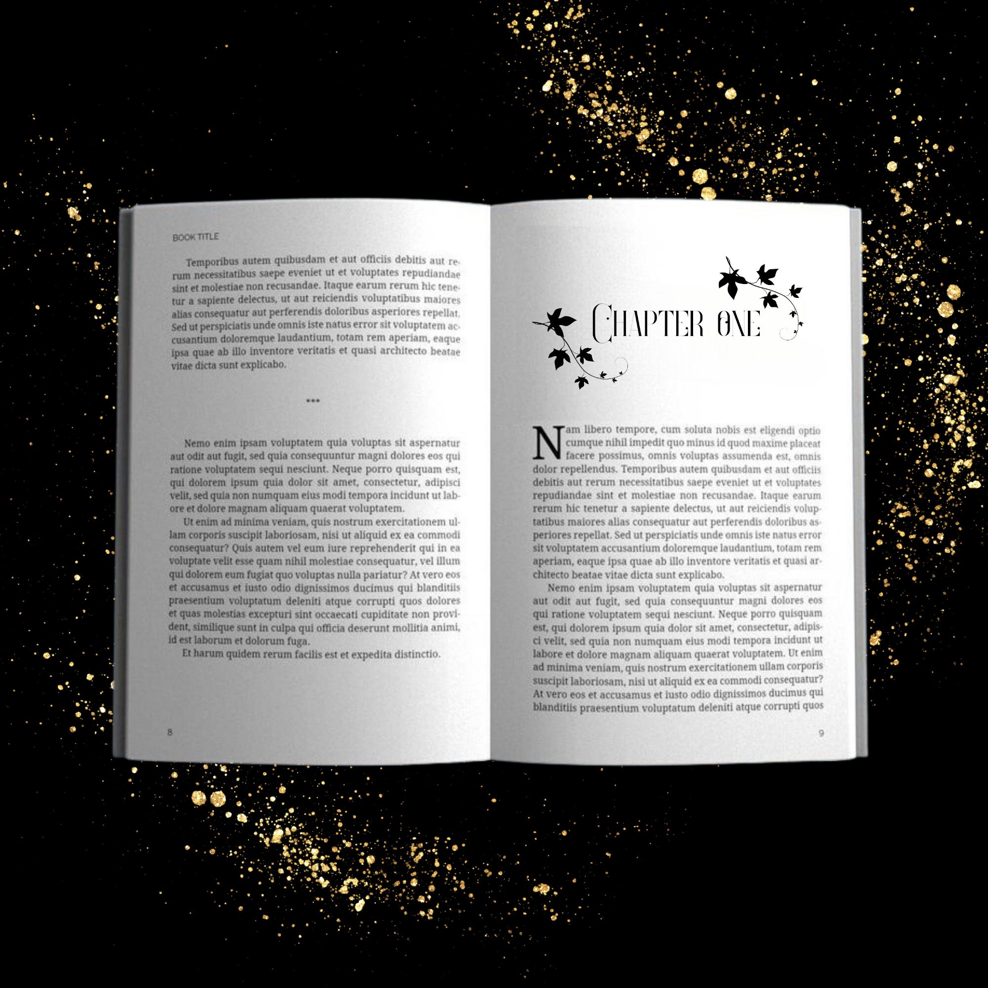 Magical Ivy Number Set | Chapter Insert Graphics for Self-published ...