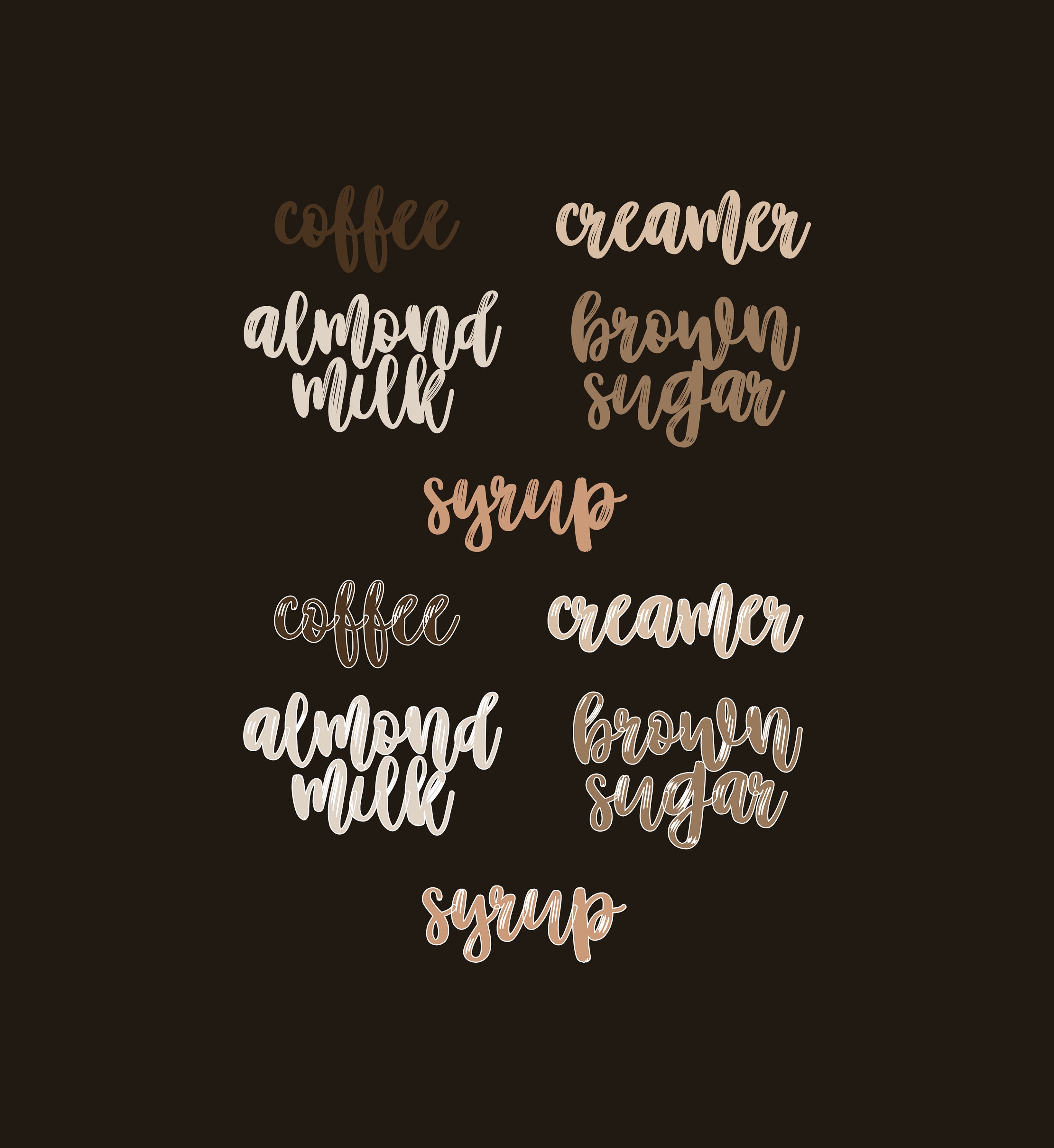 Coffee Stickers, Printable Stickers, Sticker Bundle, Coffee Sticker ...