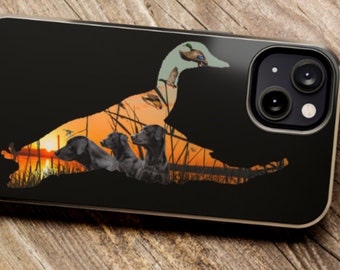 Black Labrador Duck Hunting Dog Phone Case for iPhone & Samsung - Etsy
