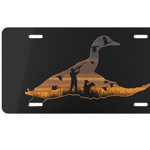 Flying Mallard License Plate, Duck Hunting License Plate, Duck Hunter ...