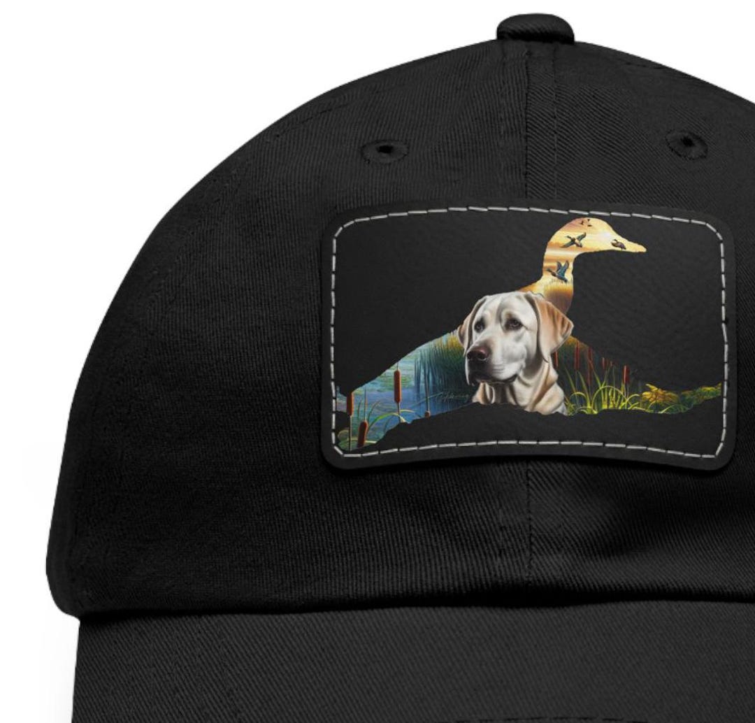 White Labrador Retriever Hat, Labrador Gifts, Flying Mallard Dad Hat ...