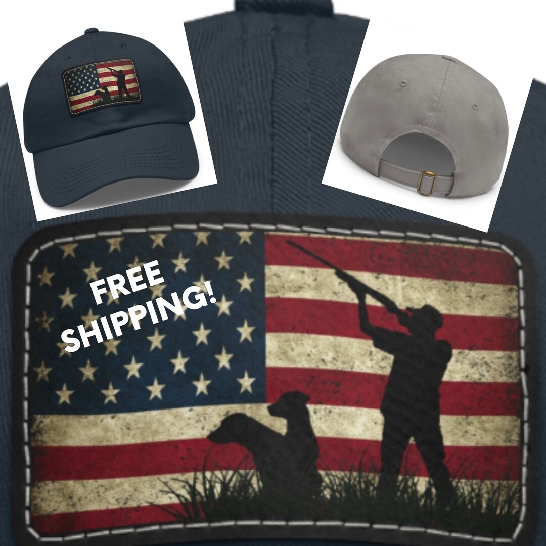 Patriotic Duck Hunting Hat for Men, Flying Mallard Hat, Wood Duck Hat ...