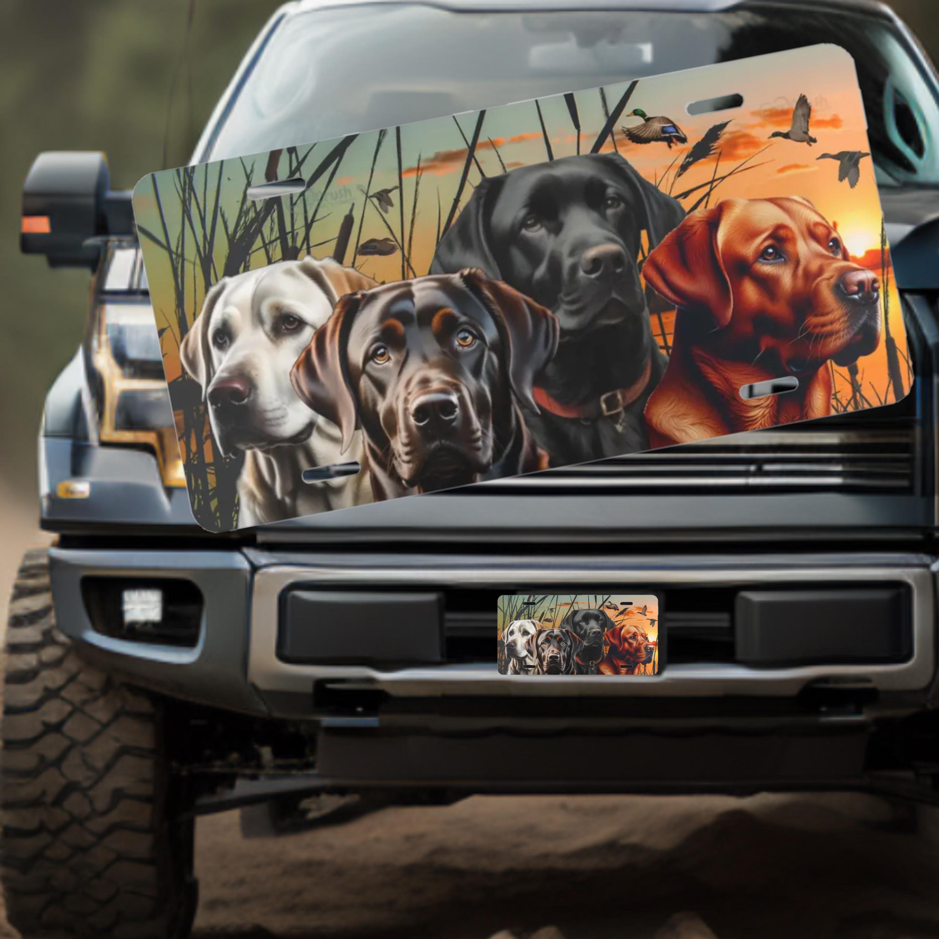 Labrador Retriever License Plate, Duck Hunting Gifts, Fox Red Labrador ...