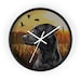 Amazing Black Labrador Wall Clock, Labrador Retriever Clock, Duck ...