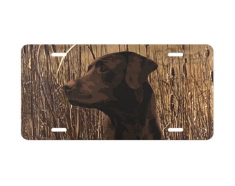 Chocolate Lab Plate - Etsy