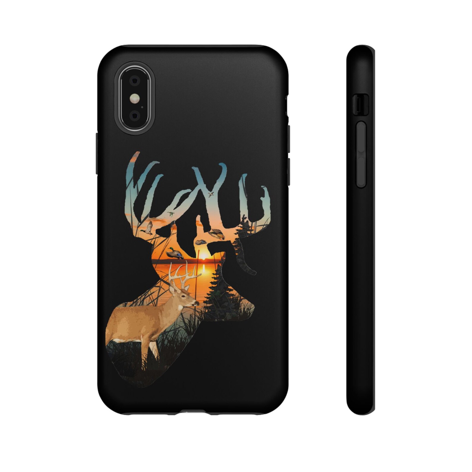 Deer Hunting iPhone 16 Case, Whitetail Phone Case, Buck iPhone Tough ...