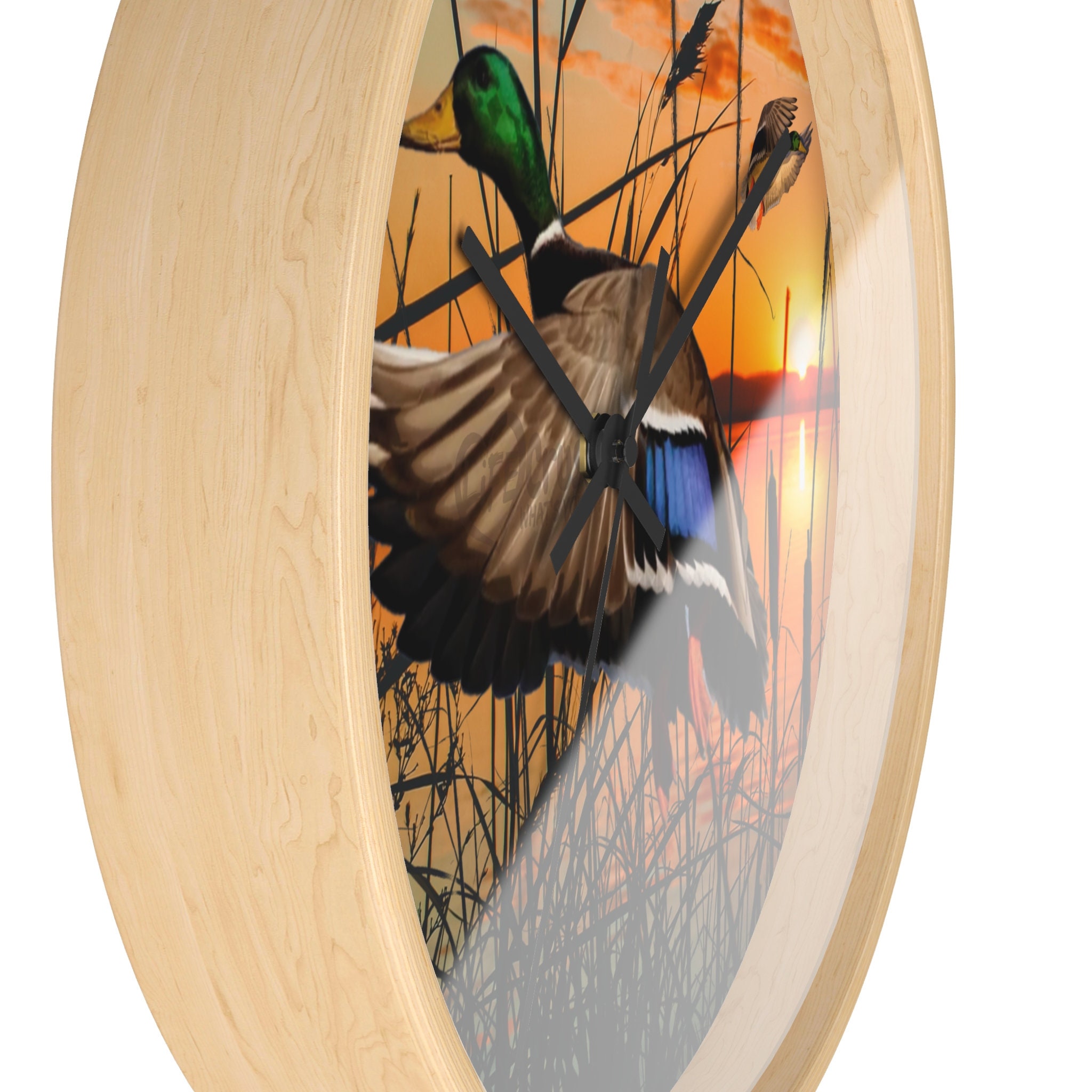 Flying Mallard Wall Clock, Duck Hunting Décor, Duck Hunting Gifts for ...