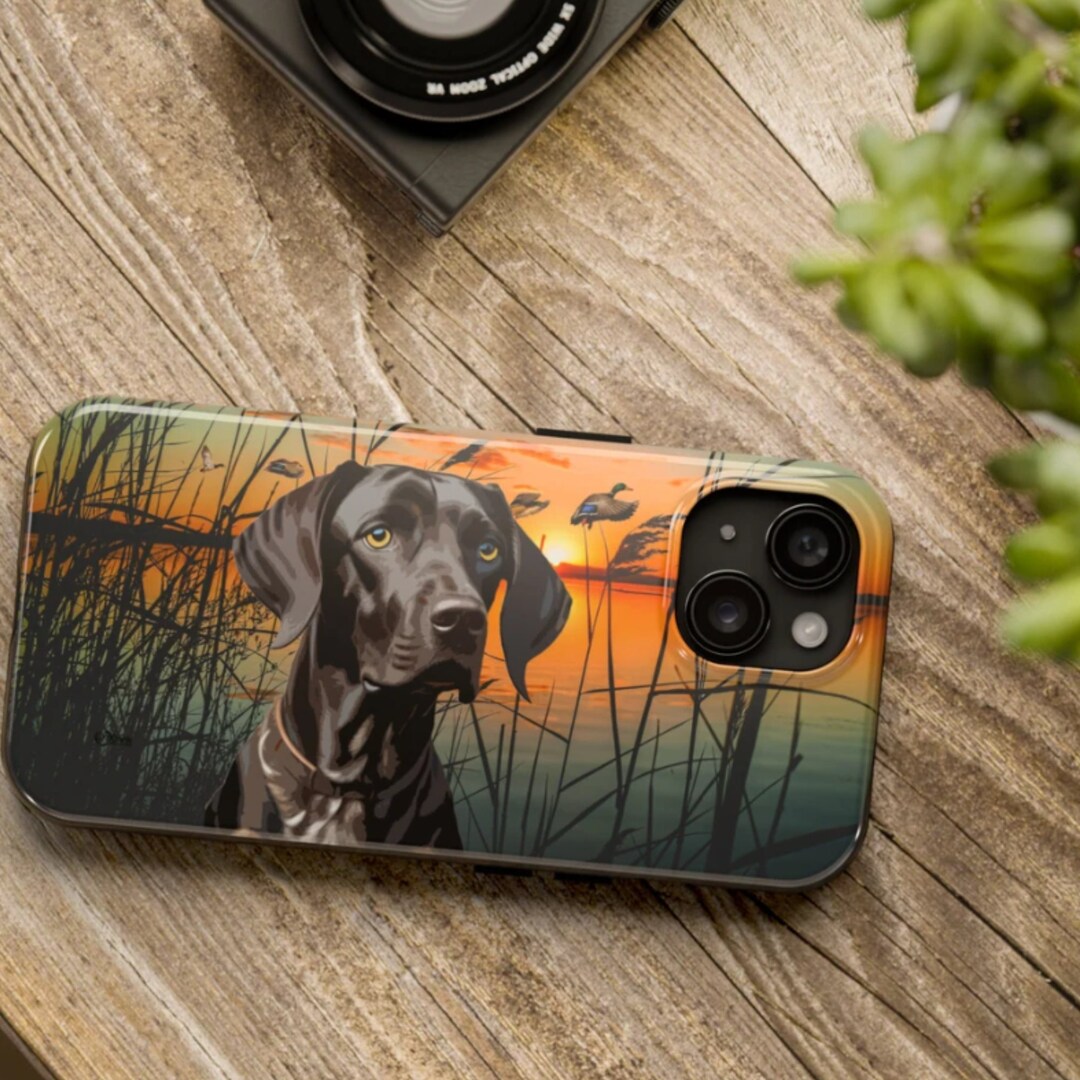 German Shorthaired Pointer iPhone Tough Case, iPhone 15 Case, Duck ...