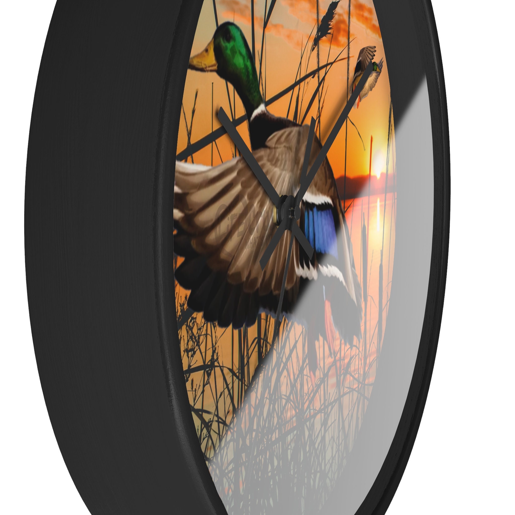 Flying Mallard Wall Clock, Duck Hunting Décor, Duck Hunting Gifts for ...
