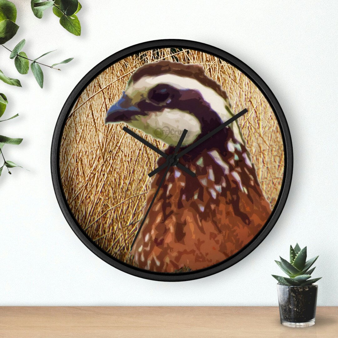 Bobwhite Quail Wall Clock, Quail Hunting Gifts Dad, Quail Hunting Gifts ...