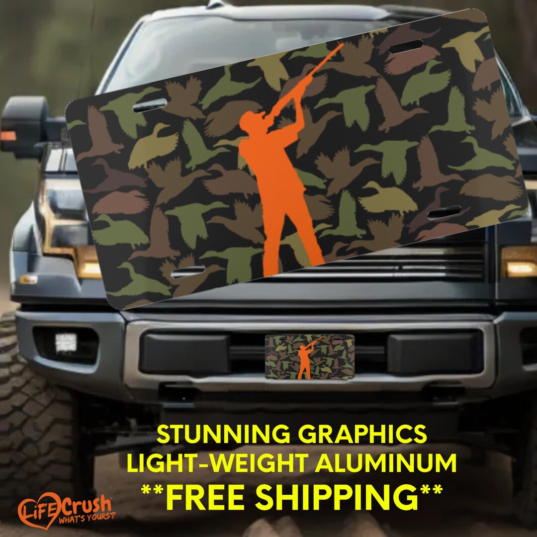 Duck Hunting License Plate, Duck Hunting Gifts for Men, Duck Hunter ...