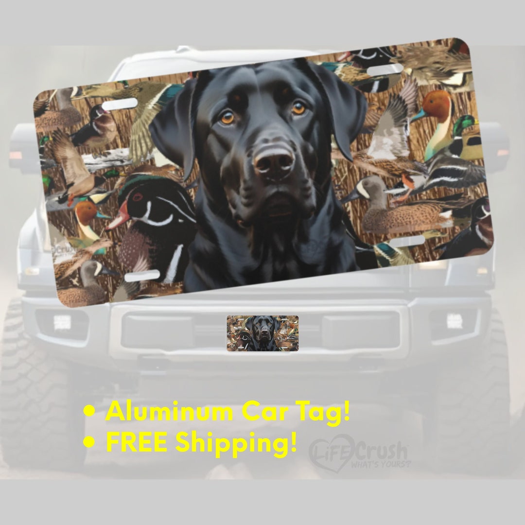 Black Labrador Retriever License Plate, Duck Hunting License Plate ...