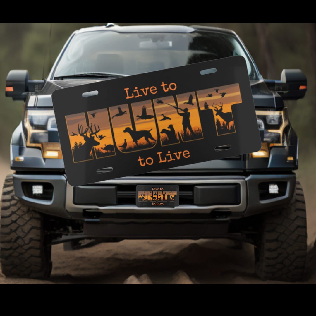 Sunrise Whitetail Deer License Plate, Deer Hunting License Plate, Deer ...