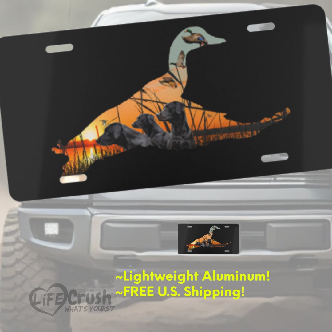Flying Mallard License Plate, Duck Hunting License Plate, Duck Hunter ...