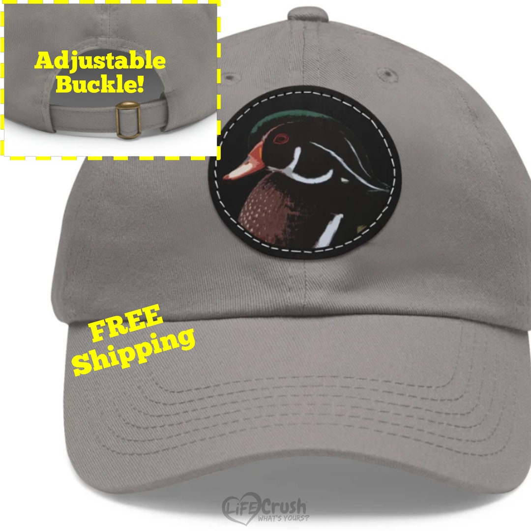 Wood Duck Hat Men, Duck Hunting Gifts for Men, Leather Patch Duck ...