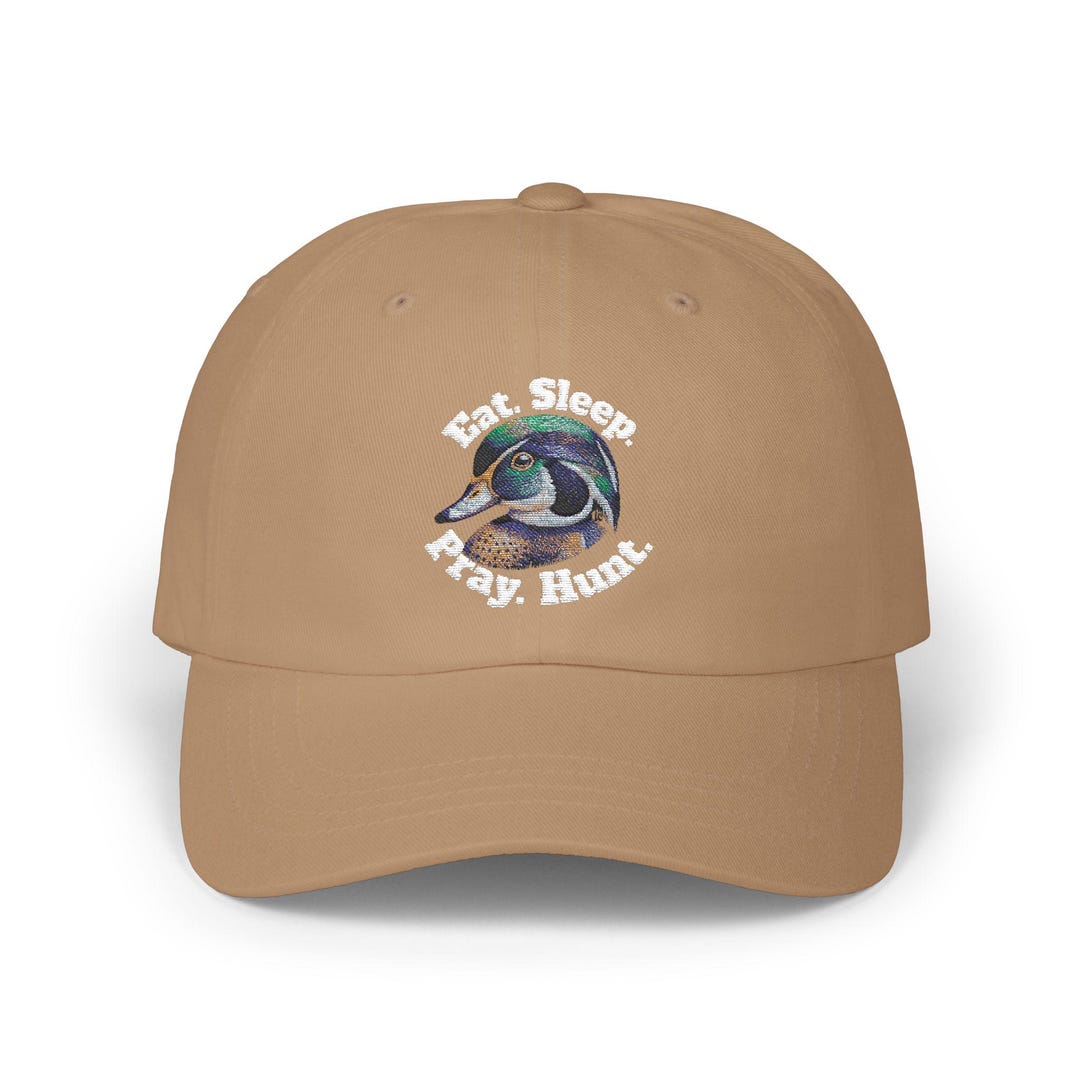 Wood Duck Hat, Duck Hunting Hat, Embroidered Duck Hunter Hat, Eat Sleep ...