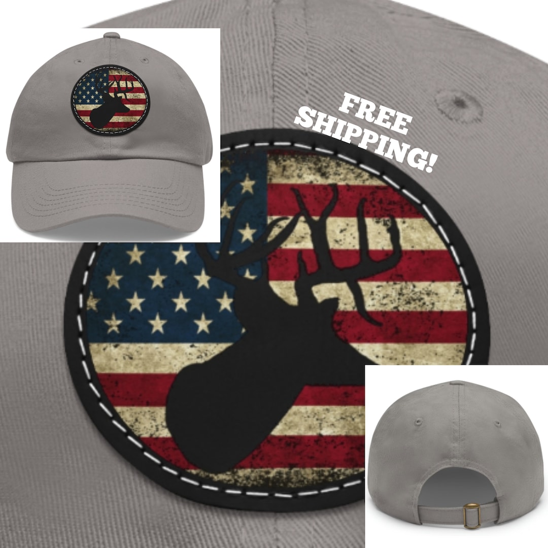 Patriotic Deer Hunting Hat, USA Flag Deer Hat, July 4th Hat Men ...