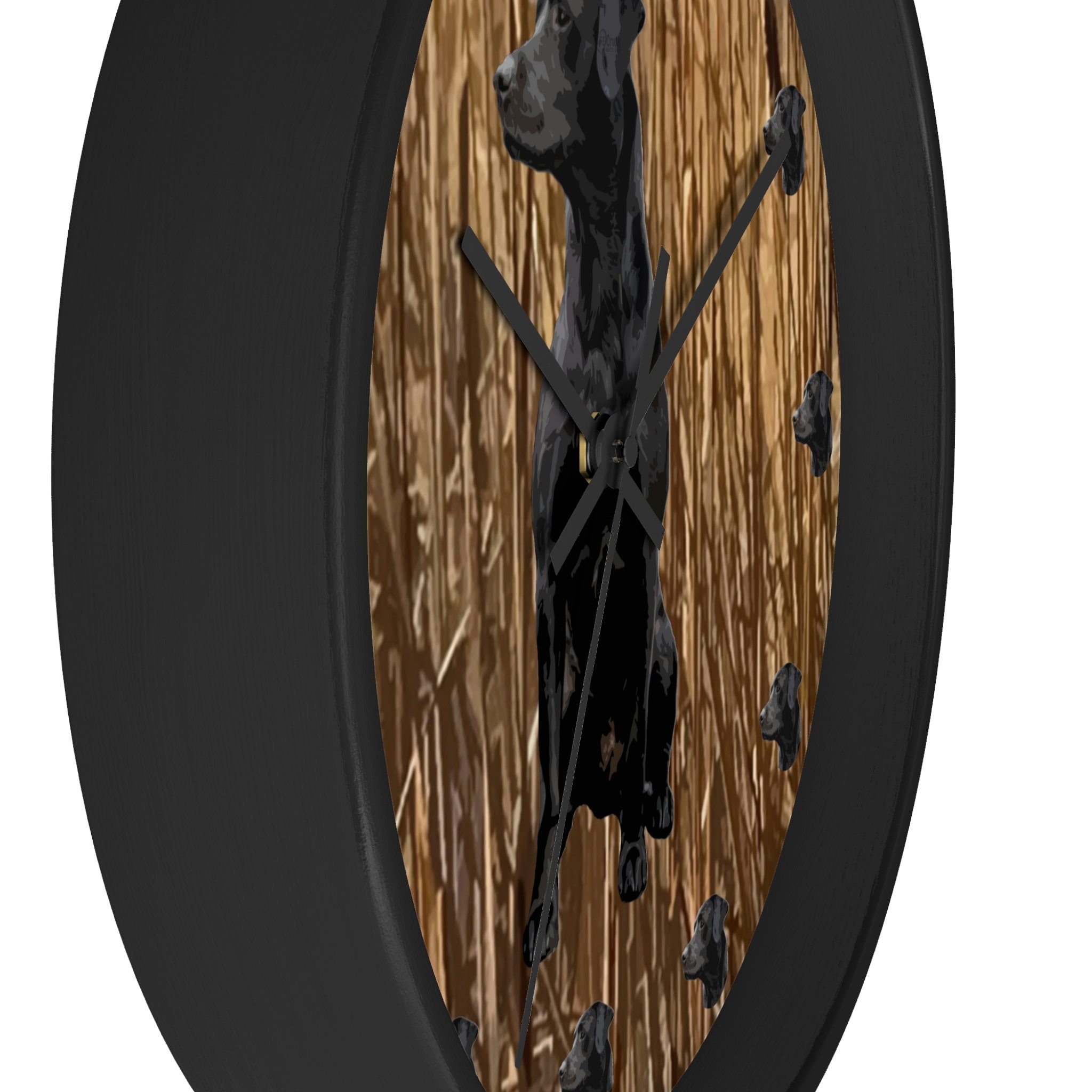 Black Labrador Wall Clock, Labrador Retriever Clock, Labrador Gifts for ...