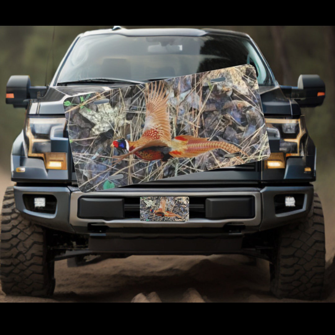 Pheasant License Plate, Pheasant Hunting Gifts, Pheasant Hunter Car Tag ...