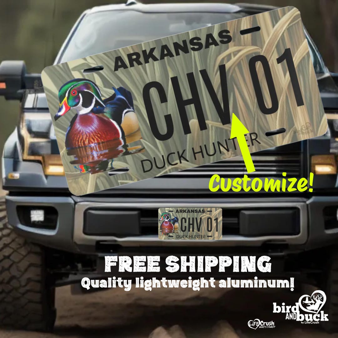 Personalized Duck Hunting License Tag, Duck Hunting License Plate ...