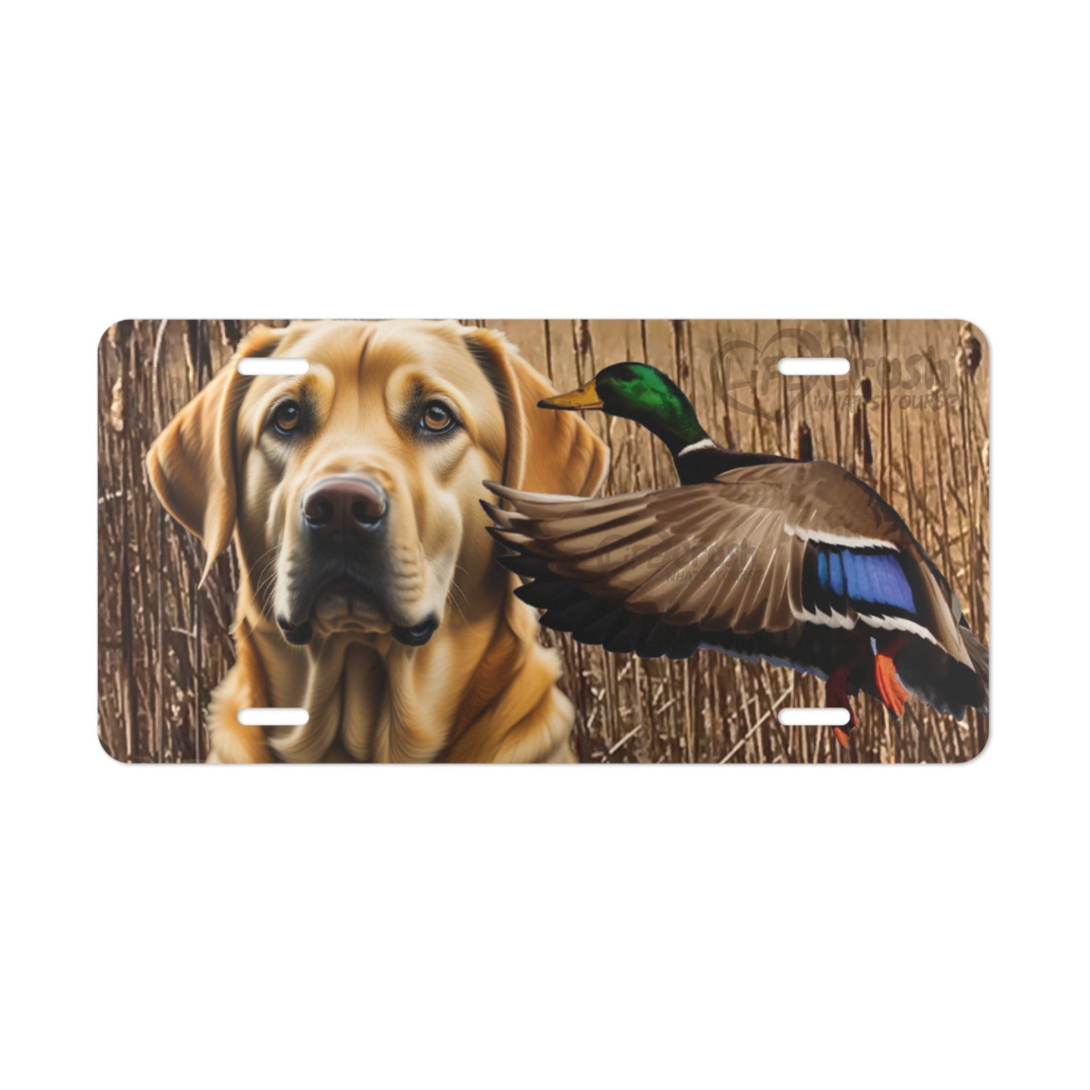 Yellow Labrador License Plate, Duck Hunting License Plate, Duck Hunter ...