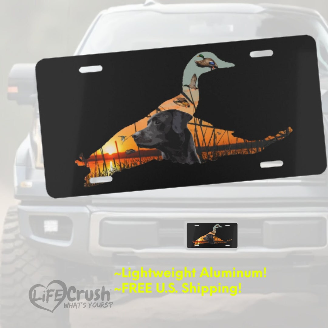 Flying Mallard License Plate, Duck Hunting License Plate, Duck Hunter ...