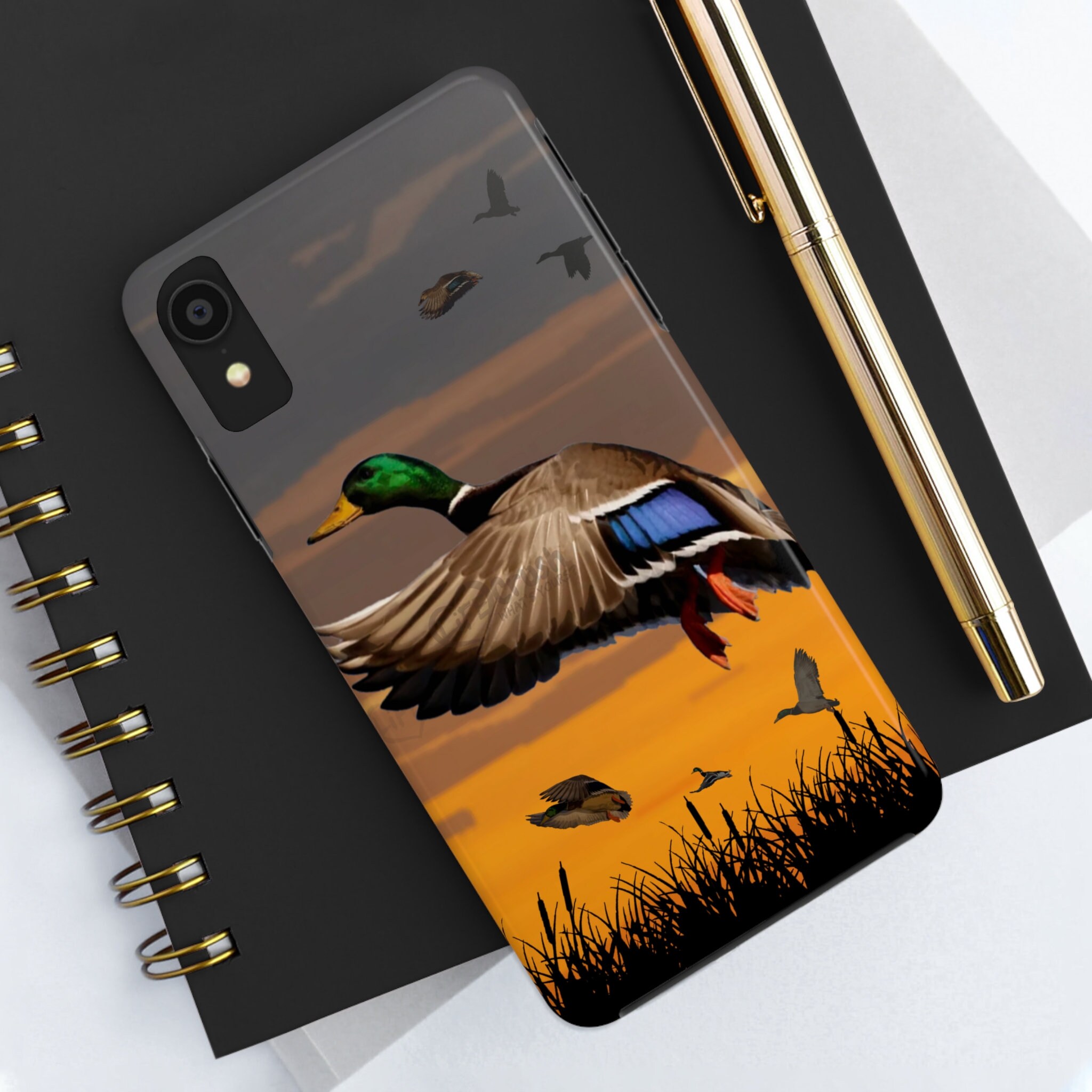 Duck Hunting iPhone Tough Case, Flying Mallard iPhone Case, Duck iPhone ...