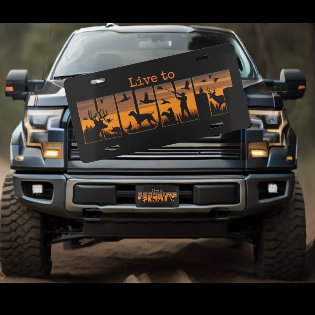 Sunrise Whitetail Deer License Plate, Deer Hunting License Plate, Deer ...