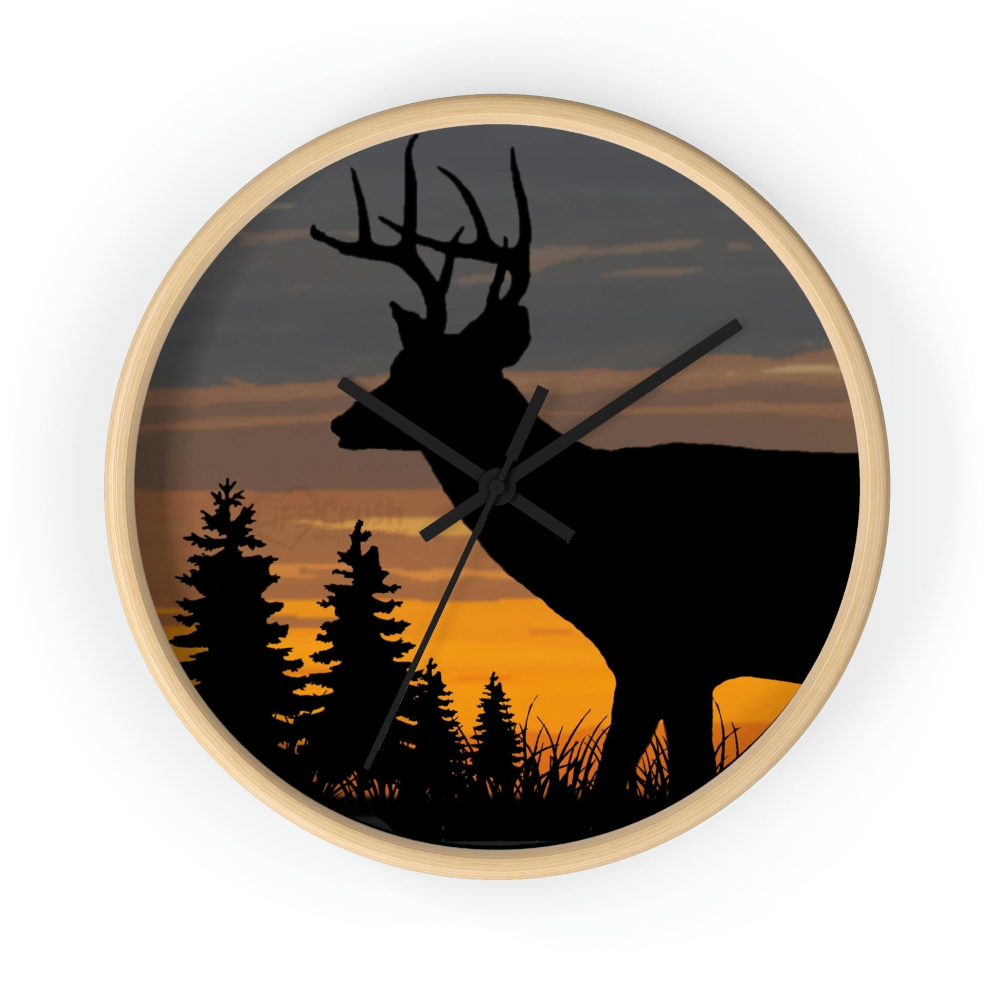 Sunrise Trophy Buck Clock for Men, Deer Hunting Clock for Dad, Deer ...