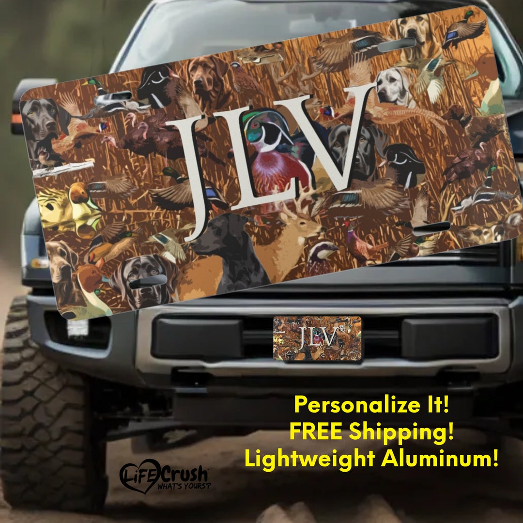 Personalized Sportsman License Tag, Deer Hunting License Plate, Duck ...
