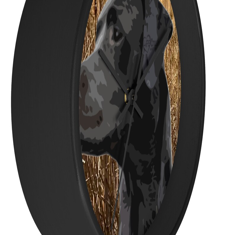 Amazing Black Labrador Wall Clock, Labrador Retriever Clock, Wetlands ...