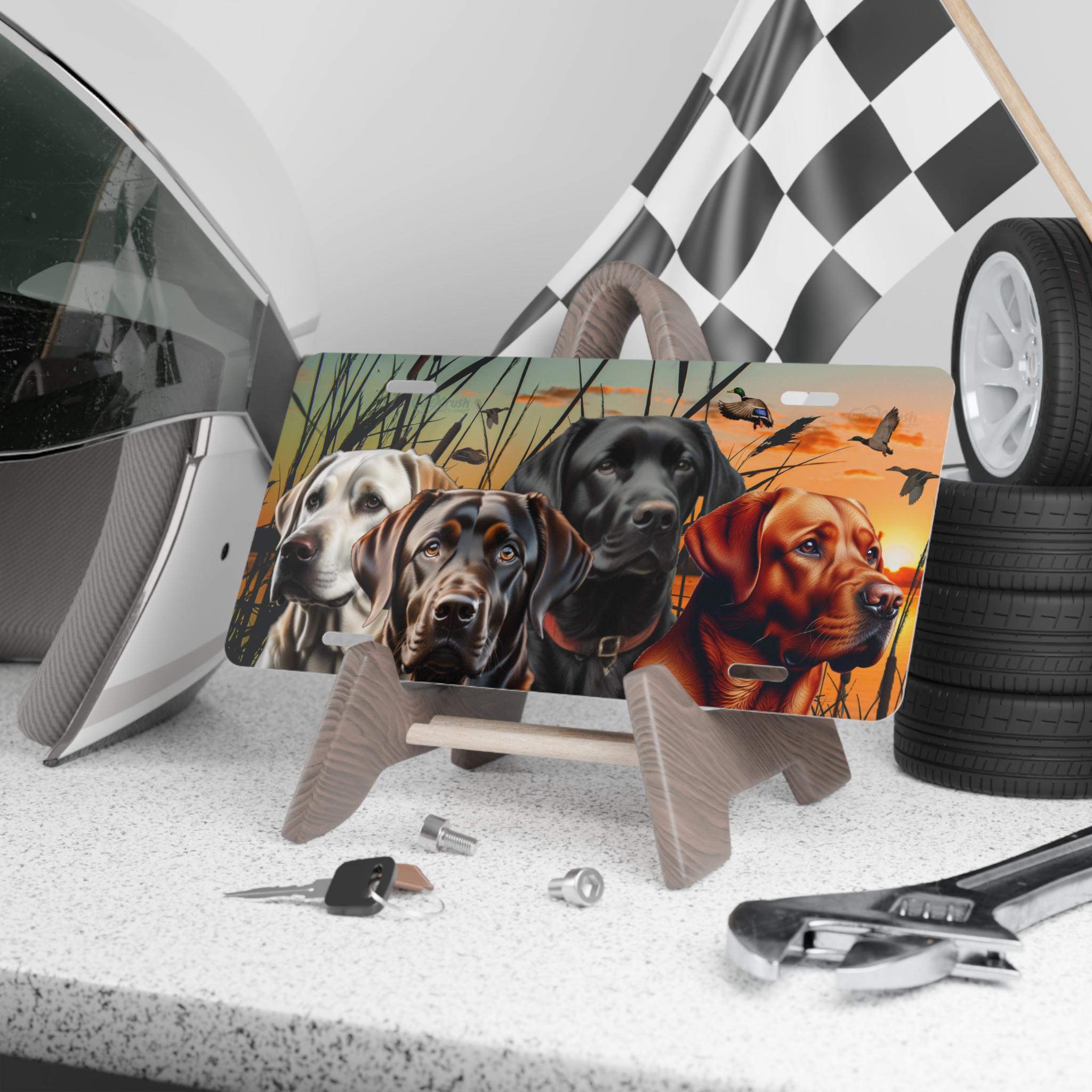 Labrador Retriever License Plate, Duck Hunting Gifts, Fox Red Labrador ...