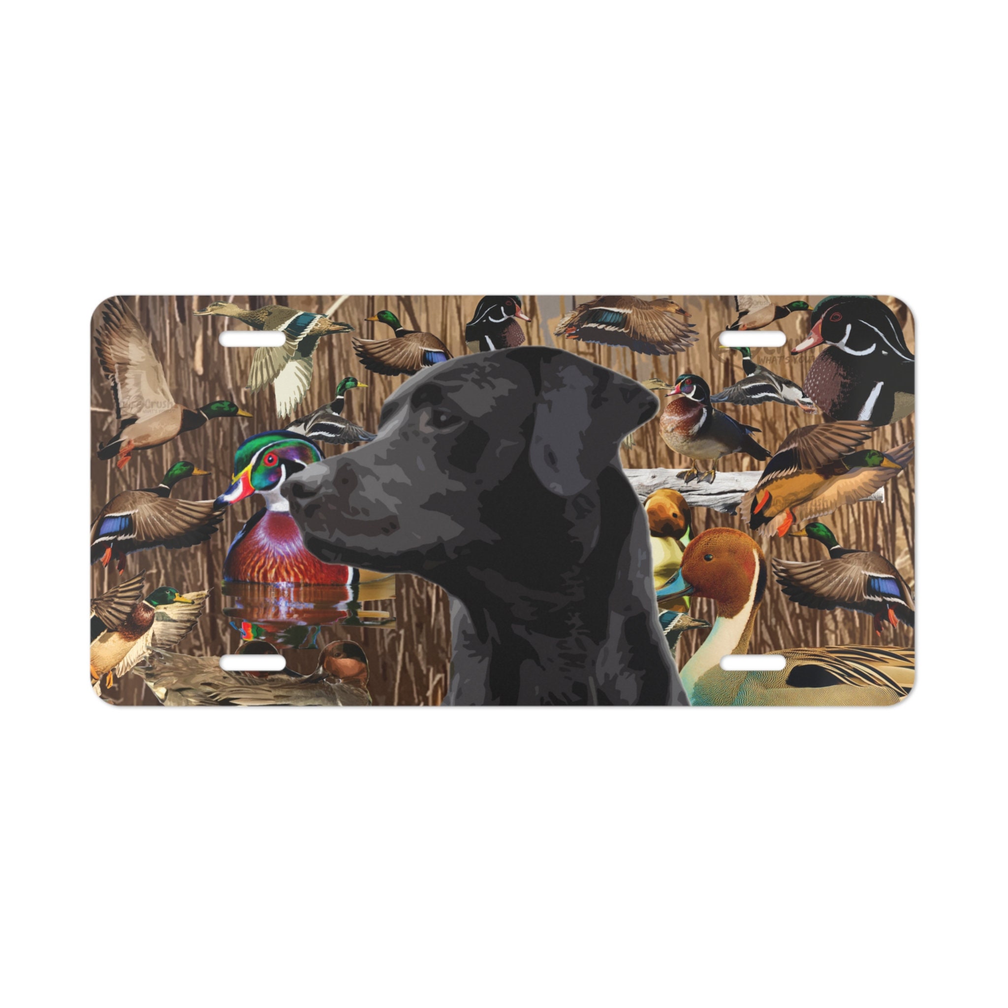 Black Labrador Retriever License Plate Duck Hunting License - Etsy