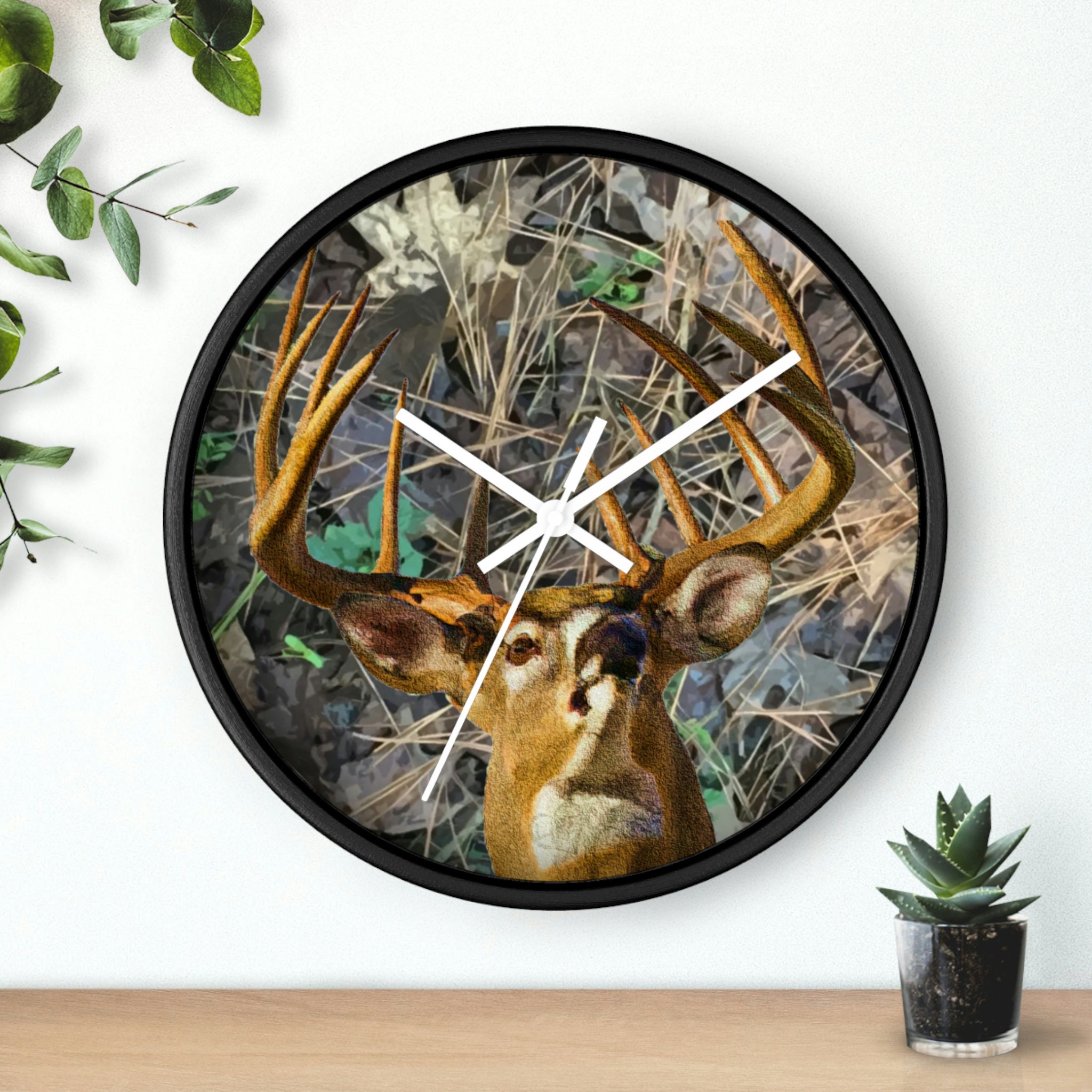 Trophy Buck Wall Clock, Deer Hunting Wall Clock, Deer Hunting Décor ...