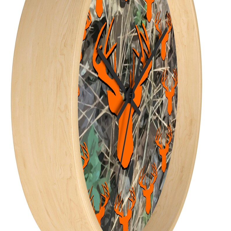Whitetail Wall Clock, Deer Hunting Wall Clock, Deer Hunting Décor, Deer ...