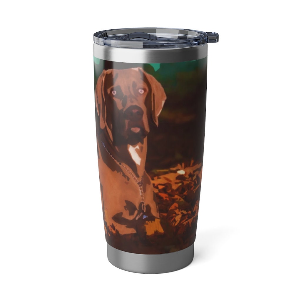 20oz Stainless Chocolate Labrador Tumbler, Chocolate Labrador Gift ...