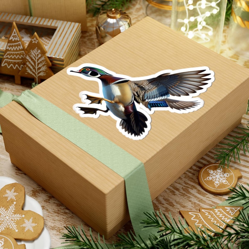 Wood Duck Kiss-cut Stickers, Duck Stickers, Duck Hunting Stickers, Duck ...
