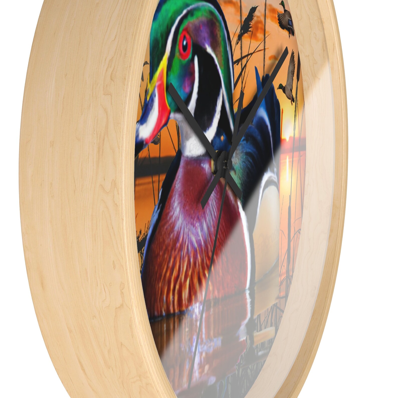 Duck Hunting Gifts for Men, Wood Duck Wall Clock, Duck Hunting Décor ...