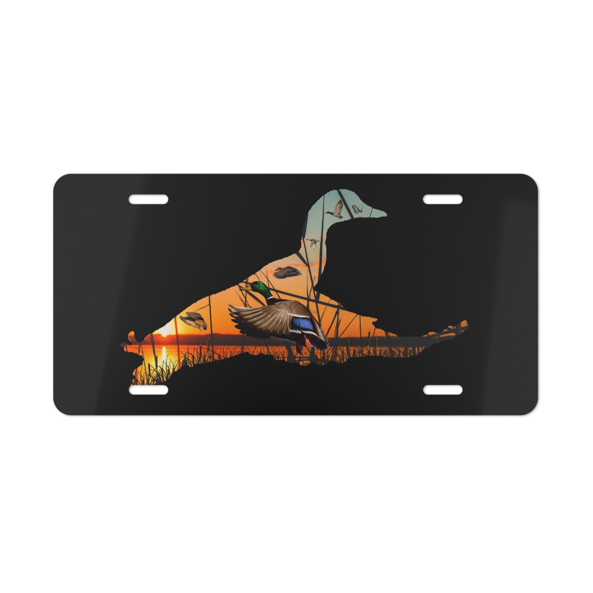 Flying Mallard License Plate, Duck Hunting License Plate, Duck Hunter ...