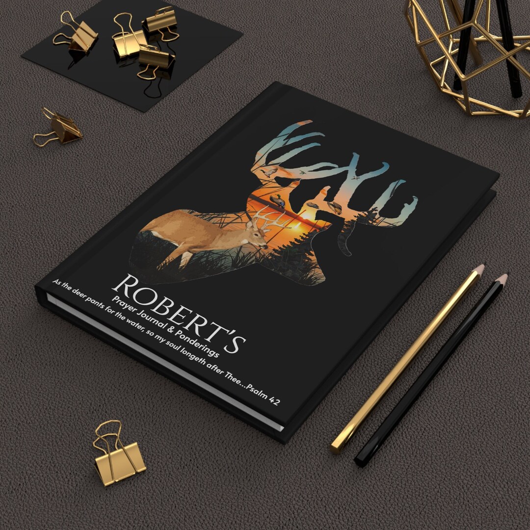 Personalized Prayer Journal for Men, Christian Gifts for Men, Hardcover ...