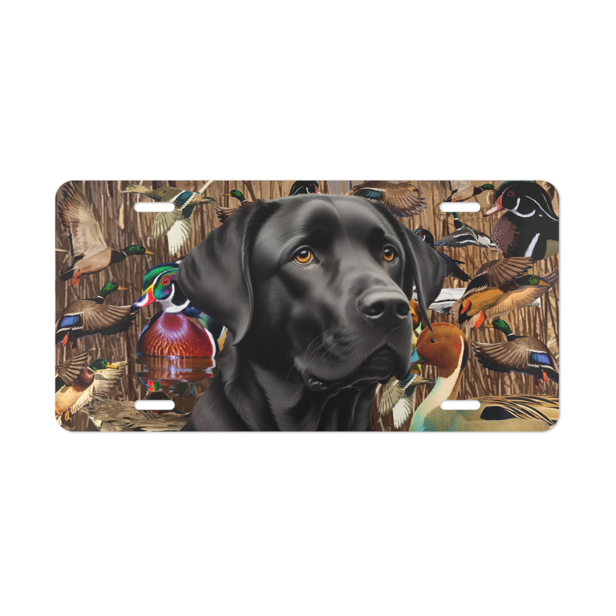 Black Labrador Retriever License Plate Duck Hunting License - Etsy