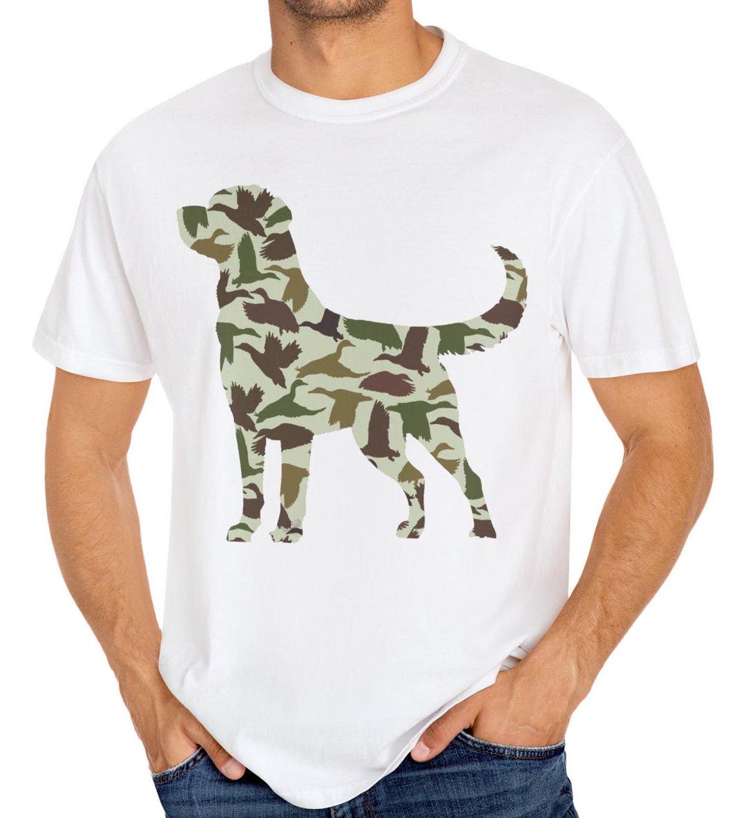 Duck Camo Shirt, Labrador Shirt Men, Duck Hunting Shirt Men, Comfort ...